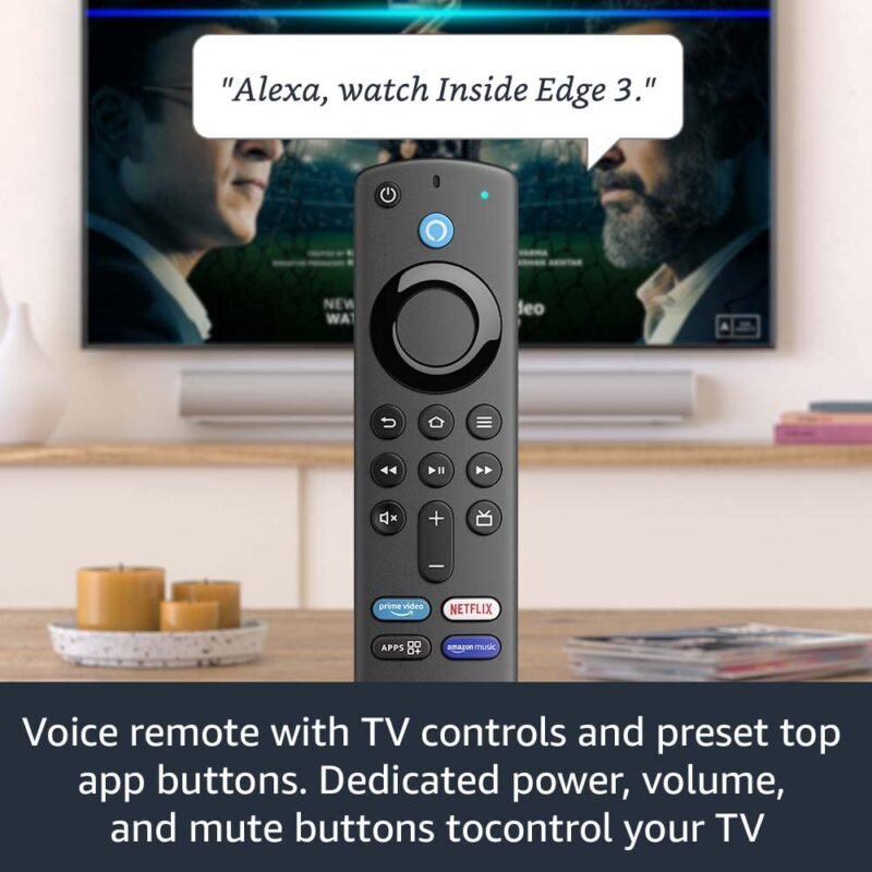 Fire TV Stick (3rd Gen, 2021) with Alexa Voice Remote