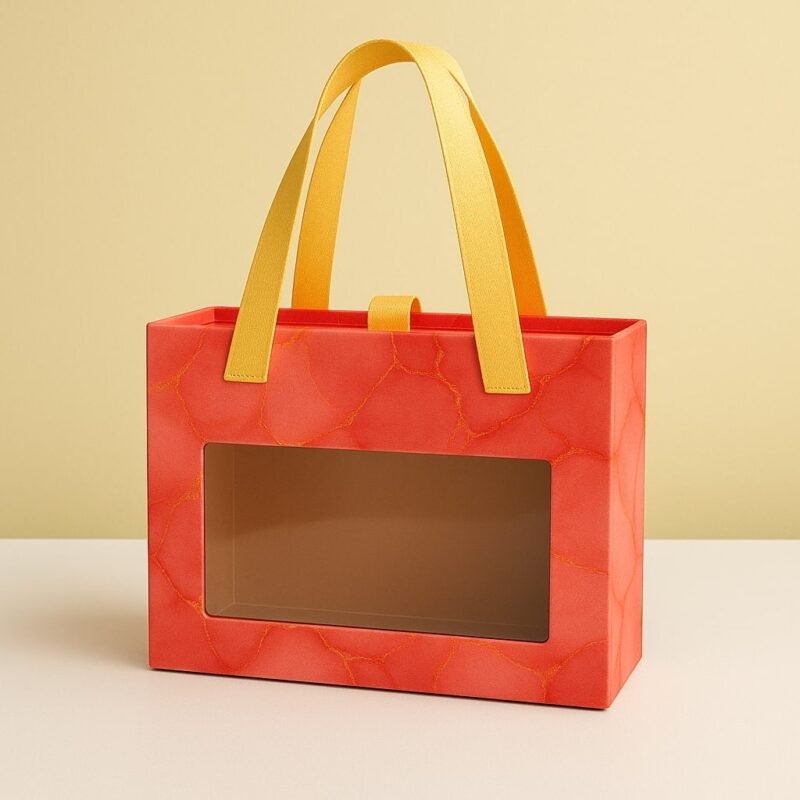 Paper Gift Bag/Box With Transparent Window