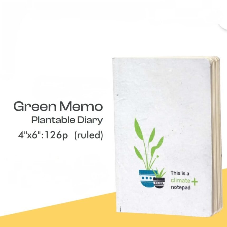 Green Memo Plantable Diary