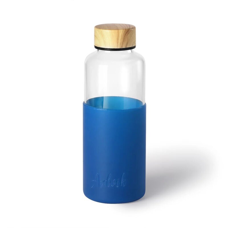 Studio Glass Bottle with Silicone Sleeve