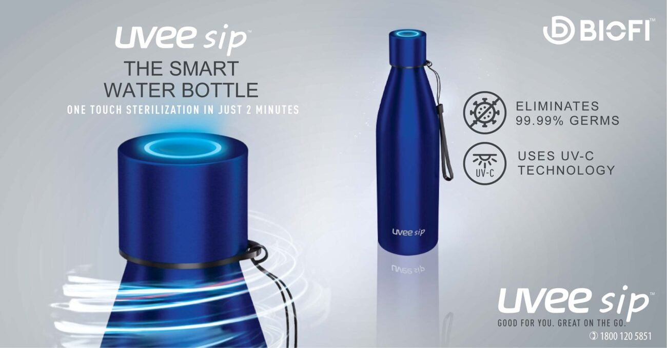 BIOFI Uvee Sip SS Smart Water Bottle